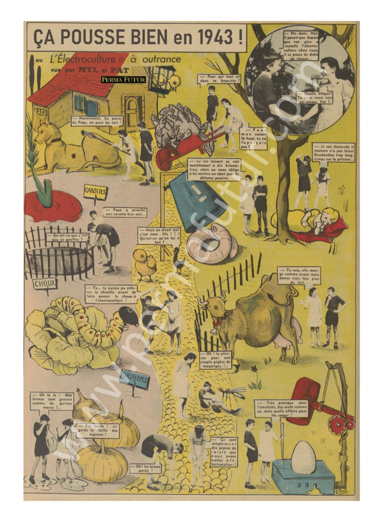 Poster historique Électroculture 1943 – PERMACULTURE, ÉLECTROCULTURE et ...